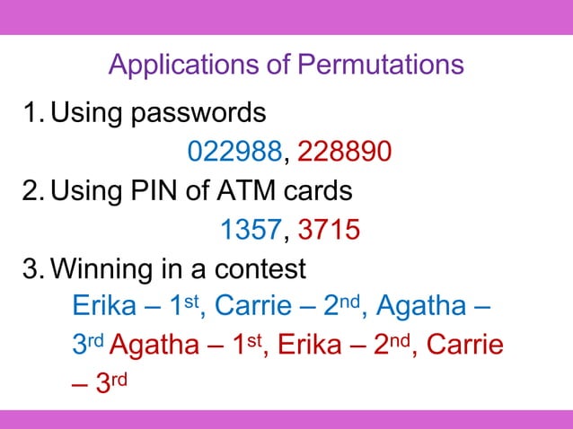 Grade 10 Permutation PowerPoint Presentation | PPTX