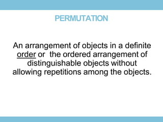 Grade 10 Permutation PowerPoint Presentation | PPTX