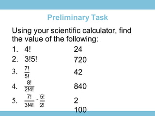 Grade 10 Permutation PowerPoint Presentation | PPTX