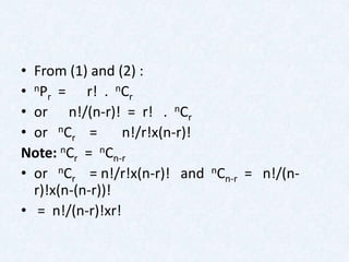 Permutation and combination | PPT