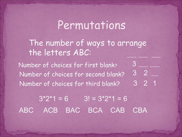 Permutation and combination | PPT