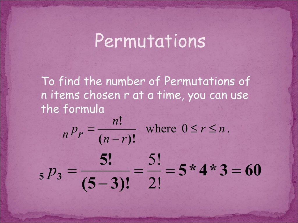 Difference between permutation and combination - vmGros