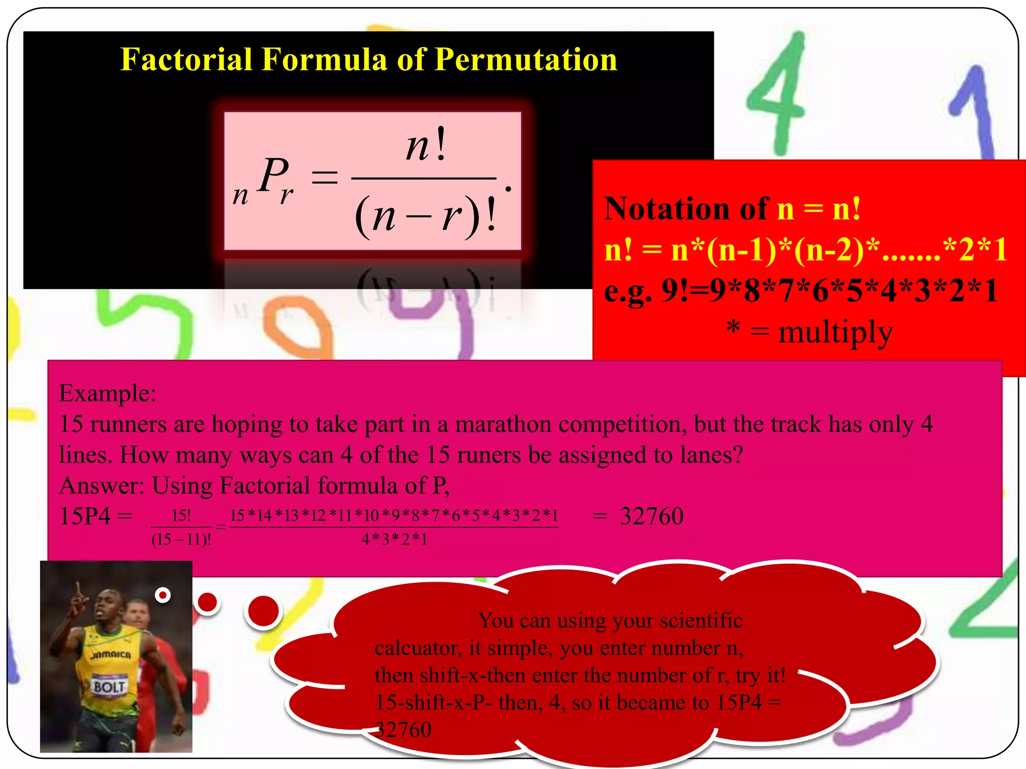 Permutation and combination - Math Statistic | PPTX
