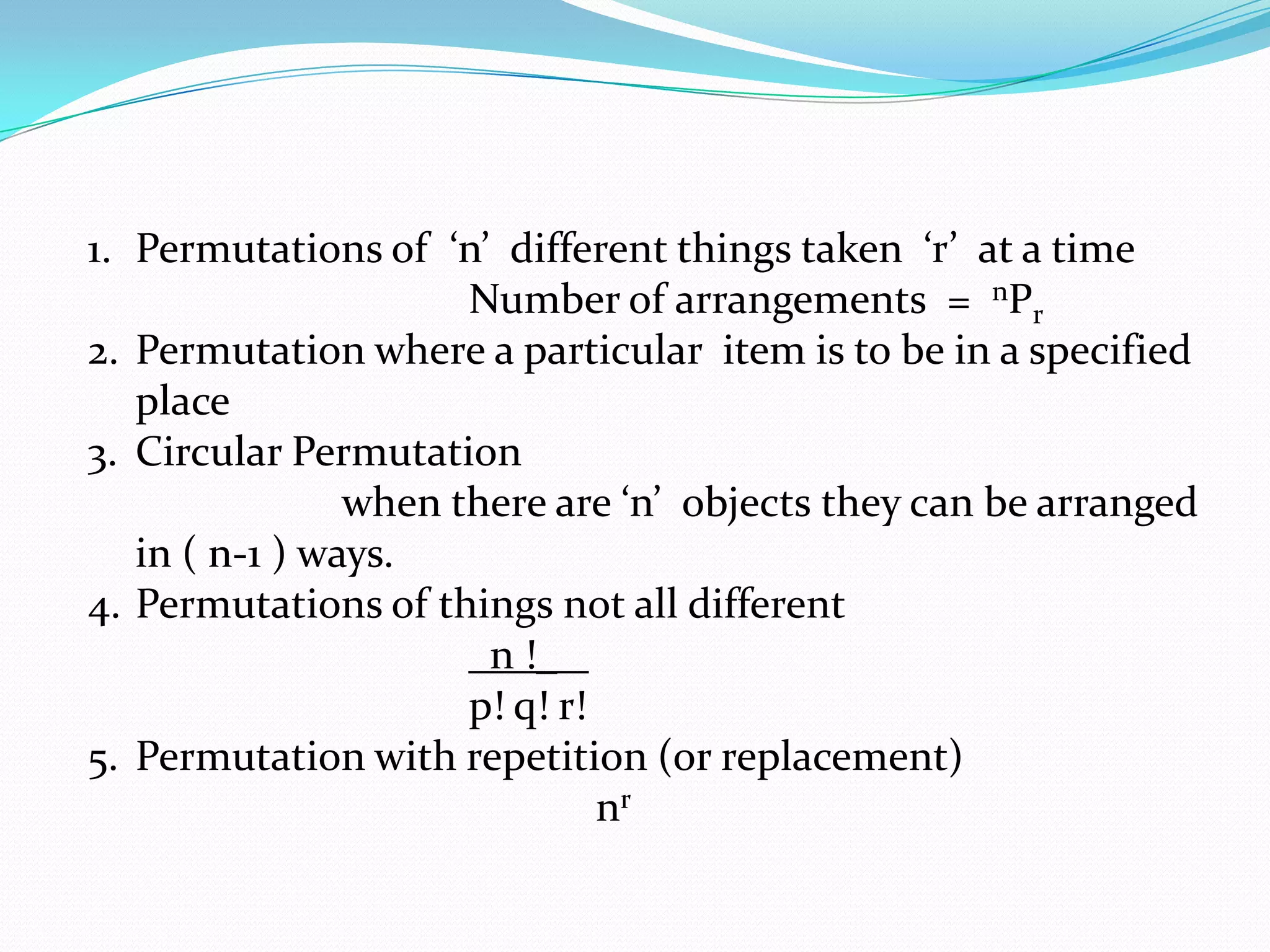 Permutation and combination | PPT