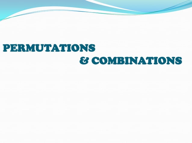 Permutation and combination | PPT
