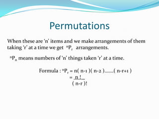 Permutation and combination | PPT