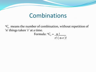 Permutation and combination | PPT
