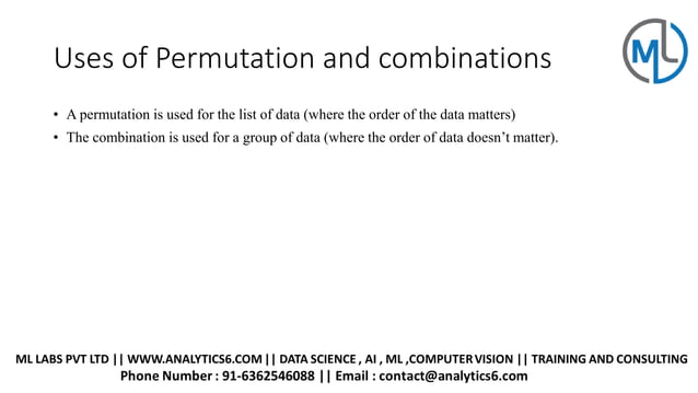Permutation and combination | PDF | Programming Languages | Computing