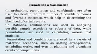 Permutation and Combination Permutation and Combination | PPT
