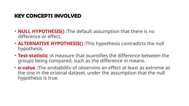 Permutation Approach To Non Parametric Hypothesis Test [autosaved] Pptx Free Download