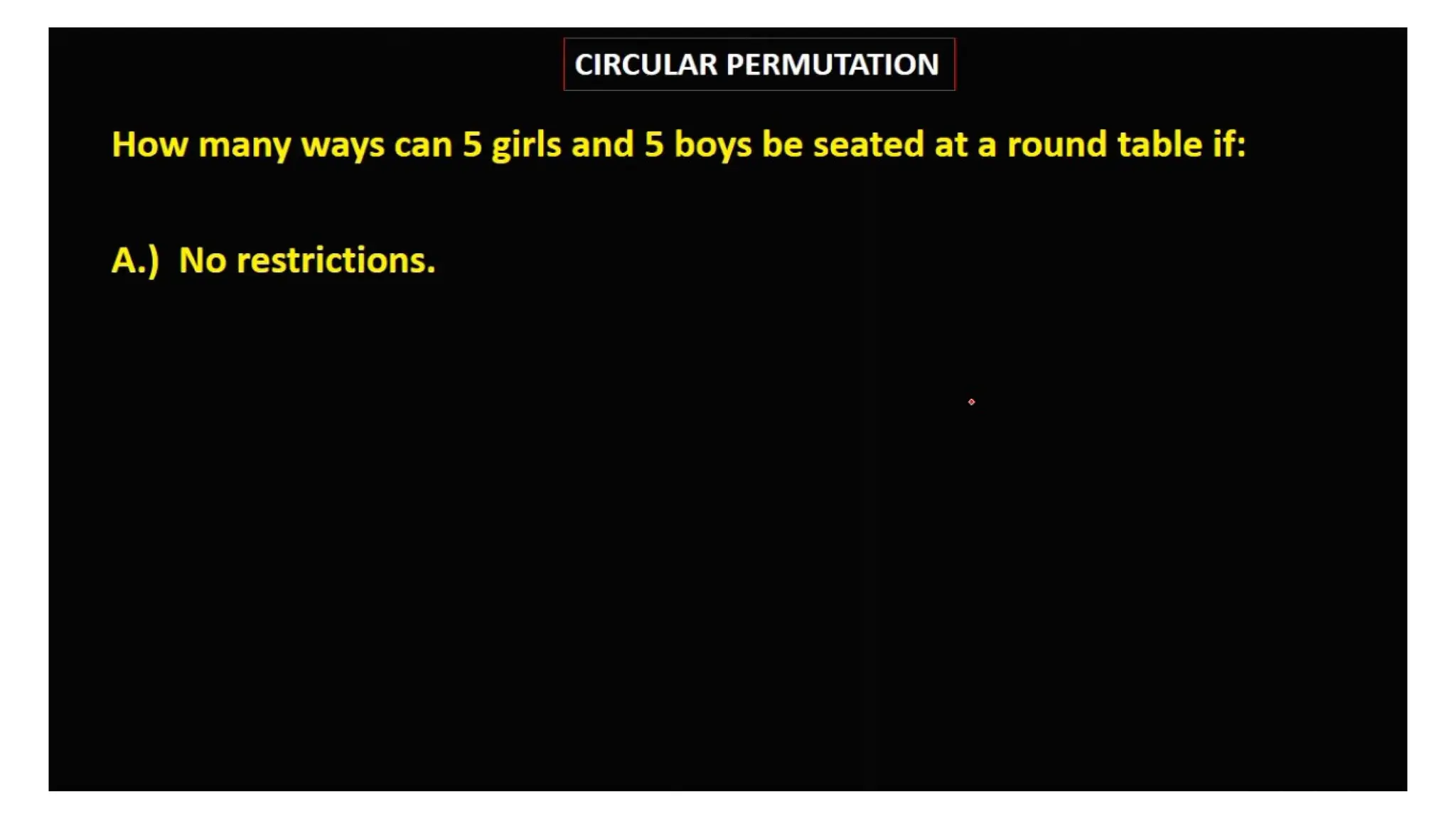 Permutation (Circular) - SPJ.pptx MATHEMATICS | PPTX