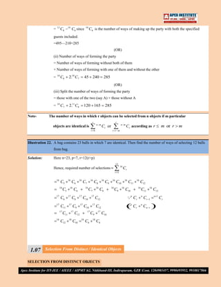 Permutation & combination | PDF | College Planning | College Education