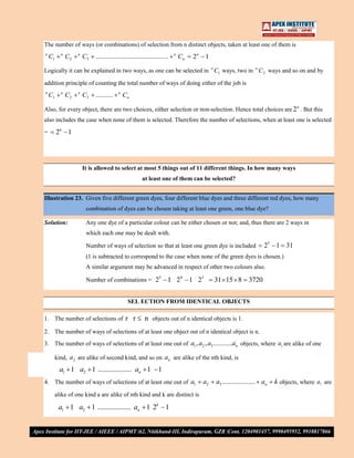 Permutation & combination | PDF | College Planning | College Education