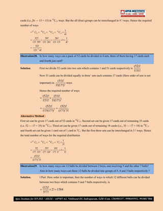 Permutation & combination | PDF | College Planning | College Education