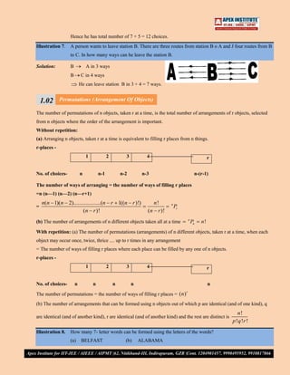Permutation & combination | PDF | College Planning | College Education