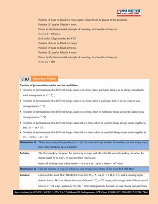 Permutation & combination | PDF | College Planning | College Education