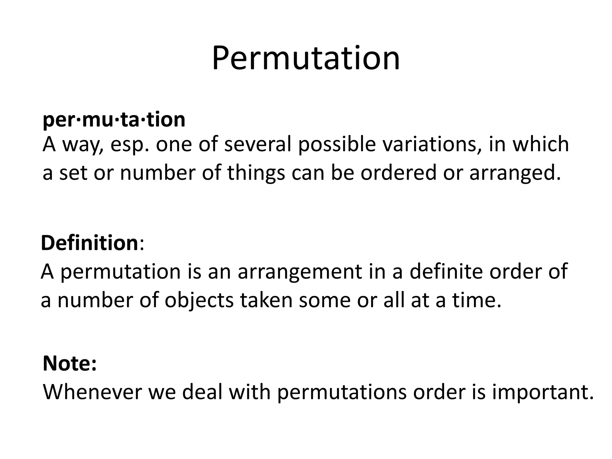 Permutation & Combination | PPTX