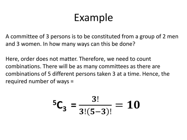 Permutation & Combination | PPTX