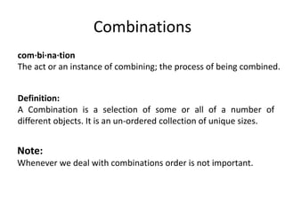 Permutation & Combination | PPT | Free Download