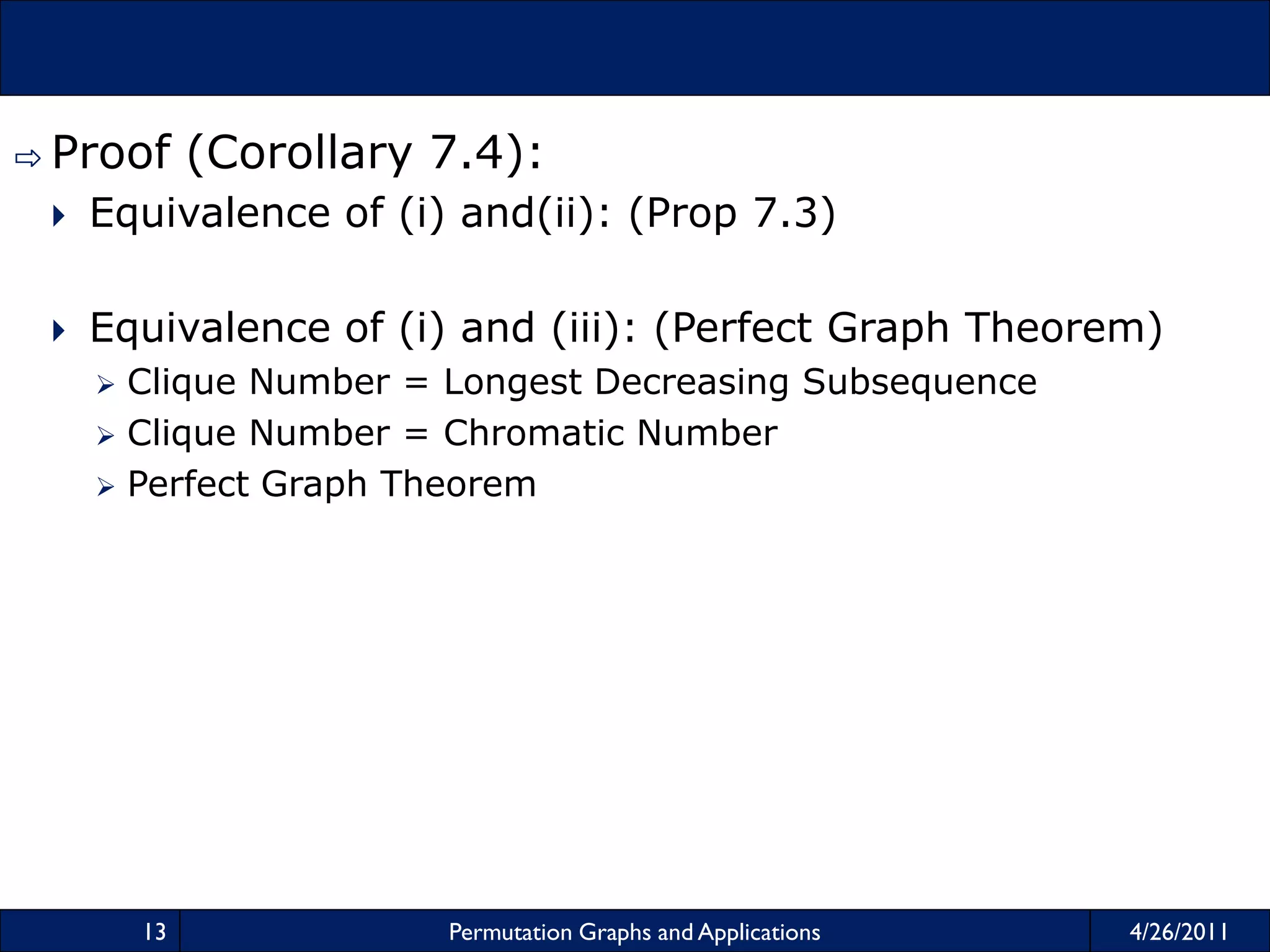 Permutation graphsandapplications | PDF