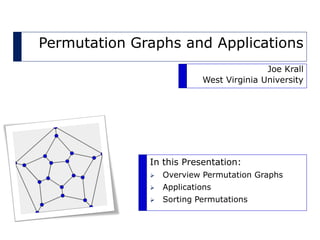Permutation graphsandapplications | PPT