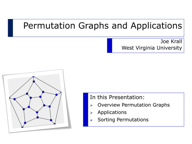 Permutation graphsandapplications | PPT