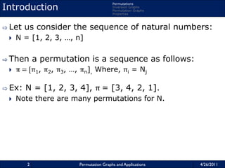 Permutation graphsandapplications | PPT