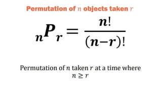 PERMUTATIONS of Objects REVIEW grade 10.pptx