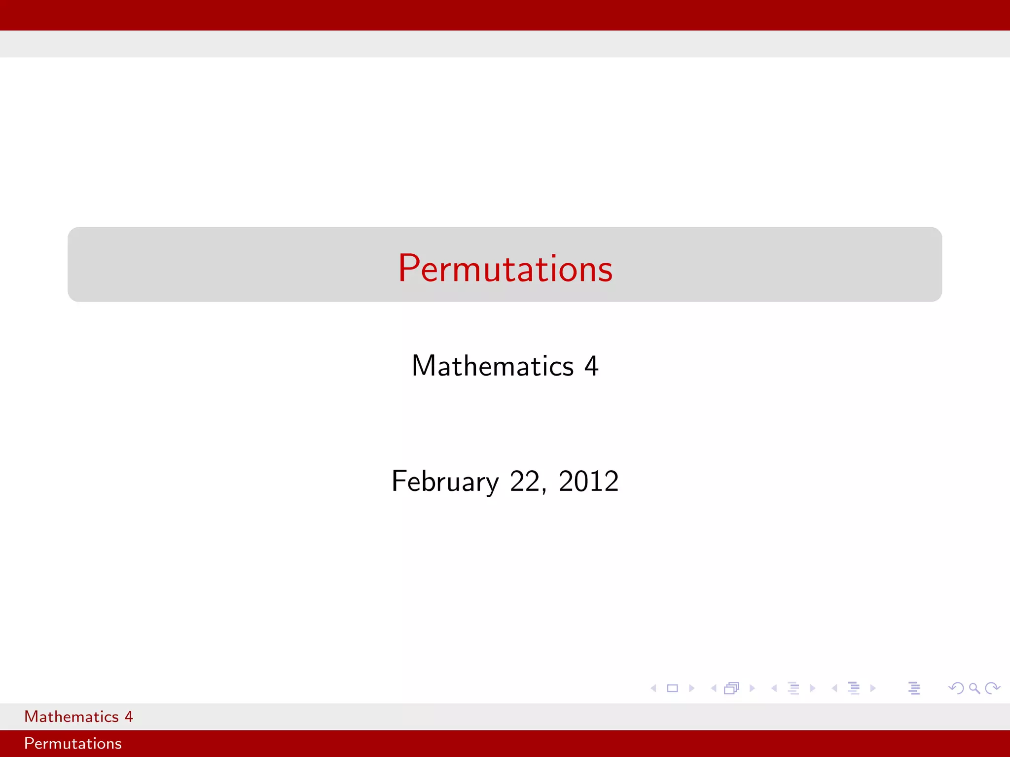 Permutations | PDF | Programming Languages | Computing
