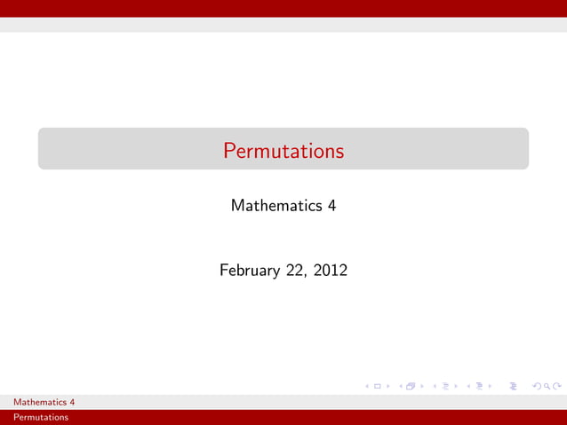 Permutations | PDF | Programming Languages | Computing