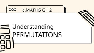 permutation for grade 12 and exercise for students | PPTX | Motorcycle Sports | Auto Racing