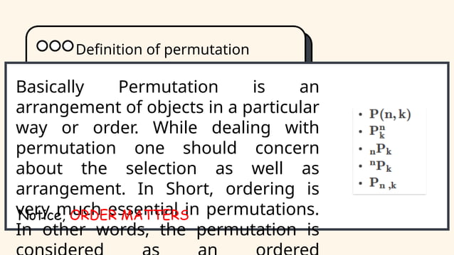 permutation for grade 12 and exercise for students | PPTX | Motorcycle ...