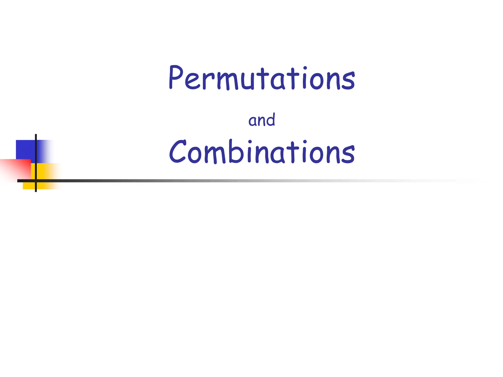 permutations-and-combinations for Quantitative Reasoning Class | PPT