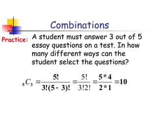 permutations and combinations si required | PPT