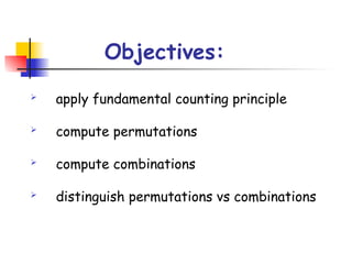 permutations and combinations si required | PPT