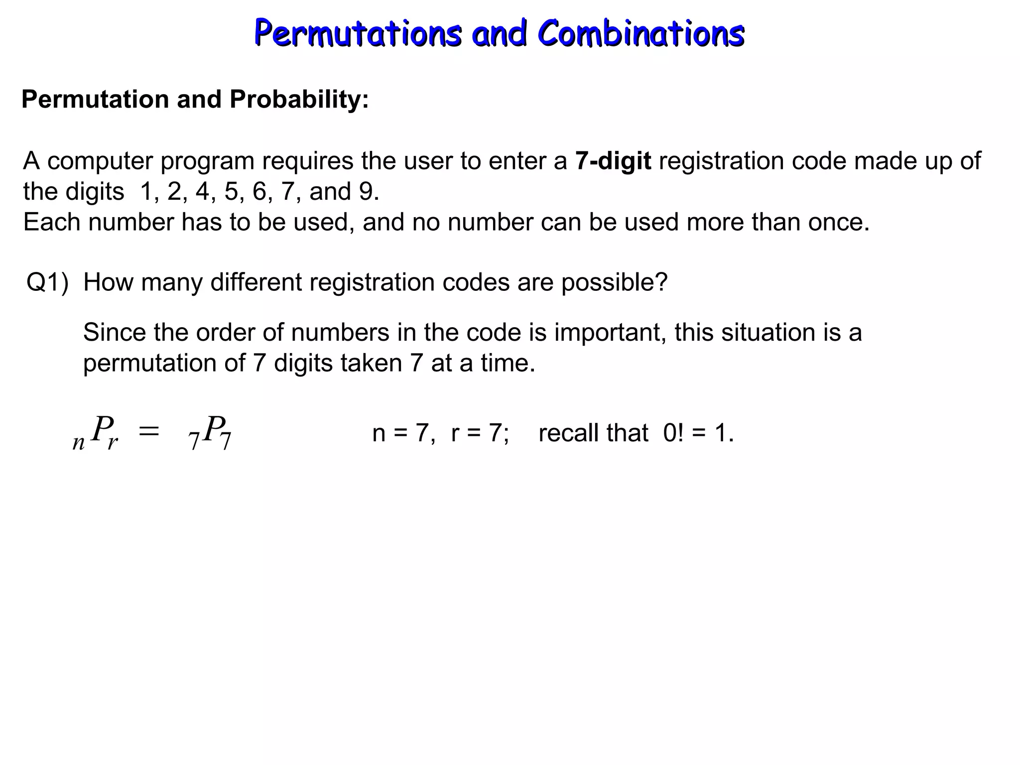 Permutations & Combinations | PPT