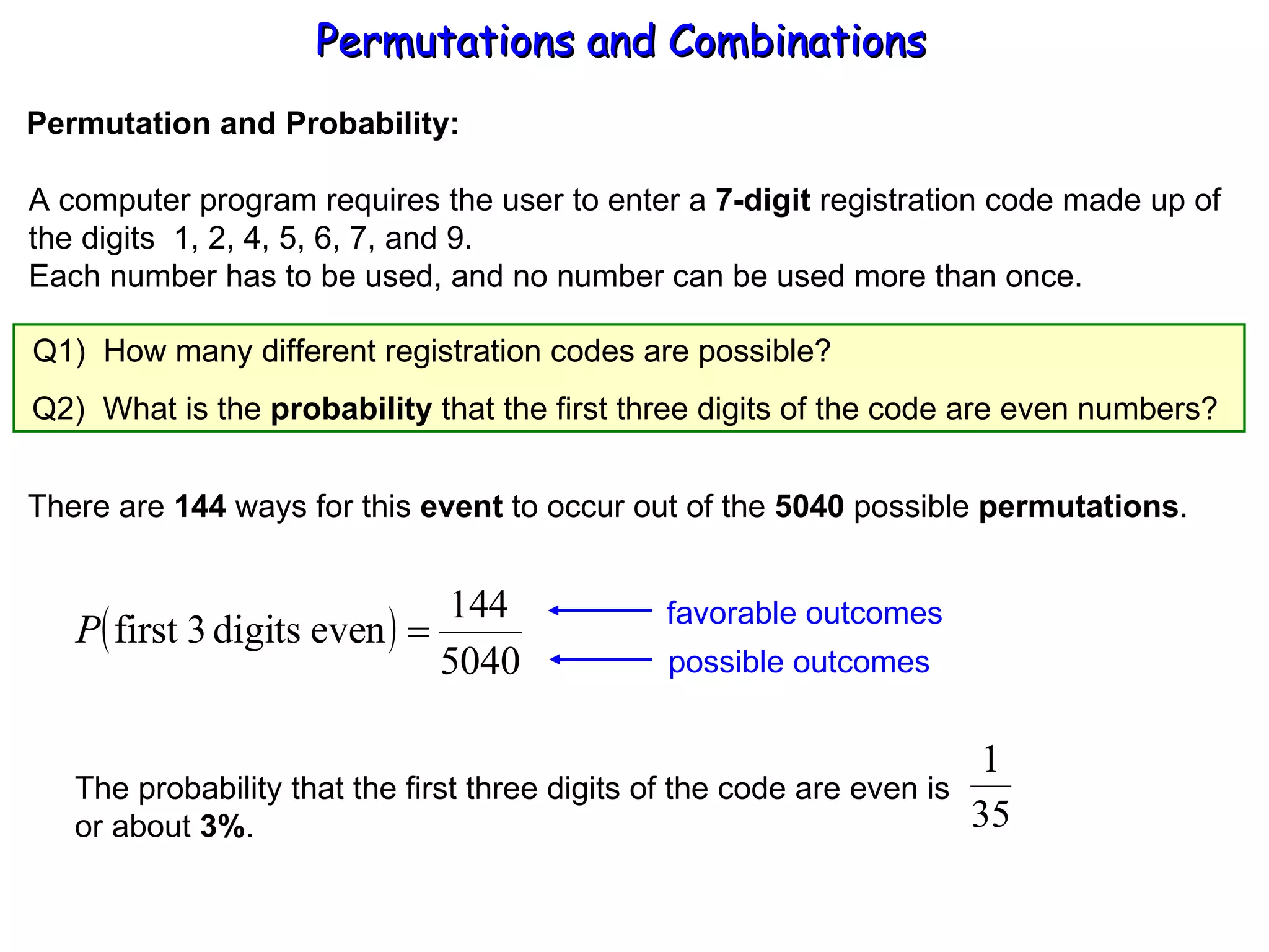 Permutations & Combinations | PPT
