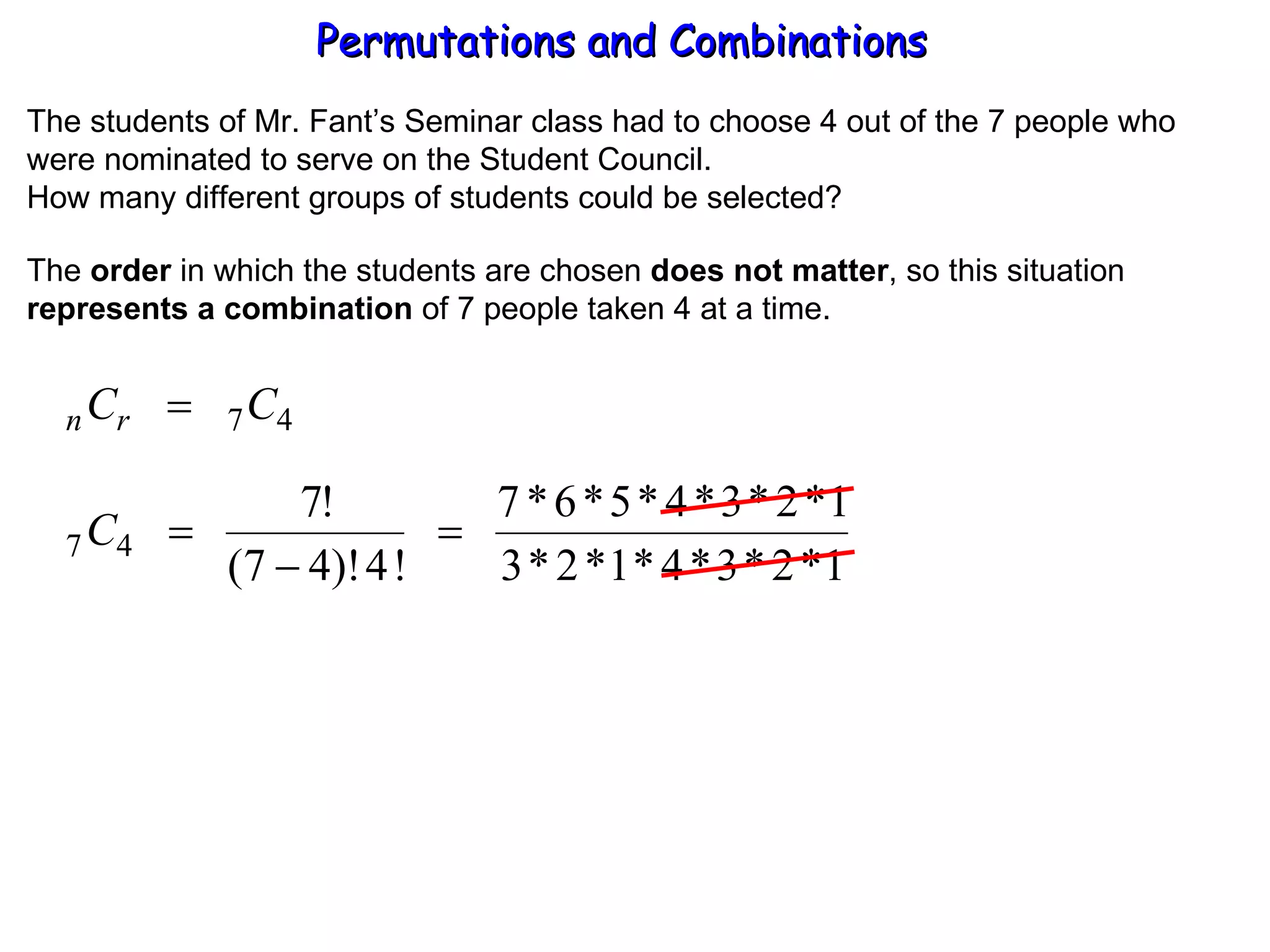 Permutations & Combinations | PPT