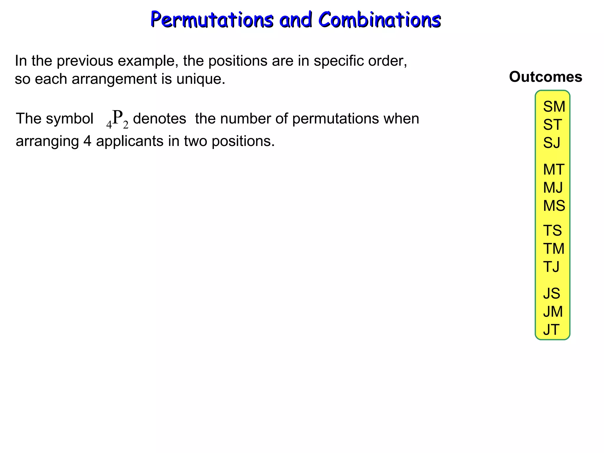 Permutations & Combinations | PPT