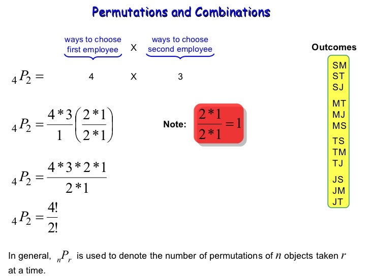 Permutations & Combinations Permutations & Combinations
