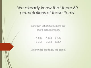 Permutations and combinations | PPT