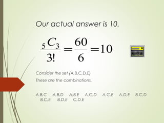 Permutations and combinations | PPT