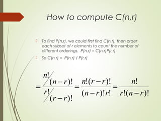 Permutations and combinations | PPT