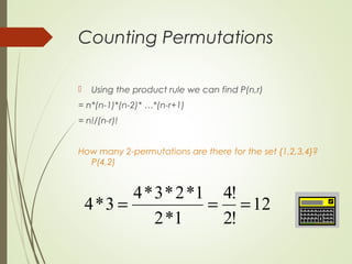 Permutations and combinations | PPT