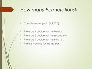 Permutations and combinations | PPT