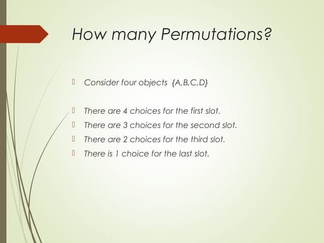 Permutations and combinations | PPT