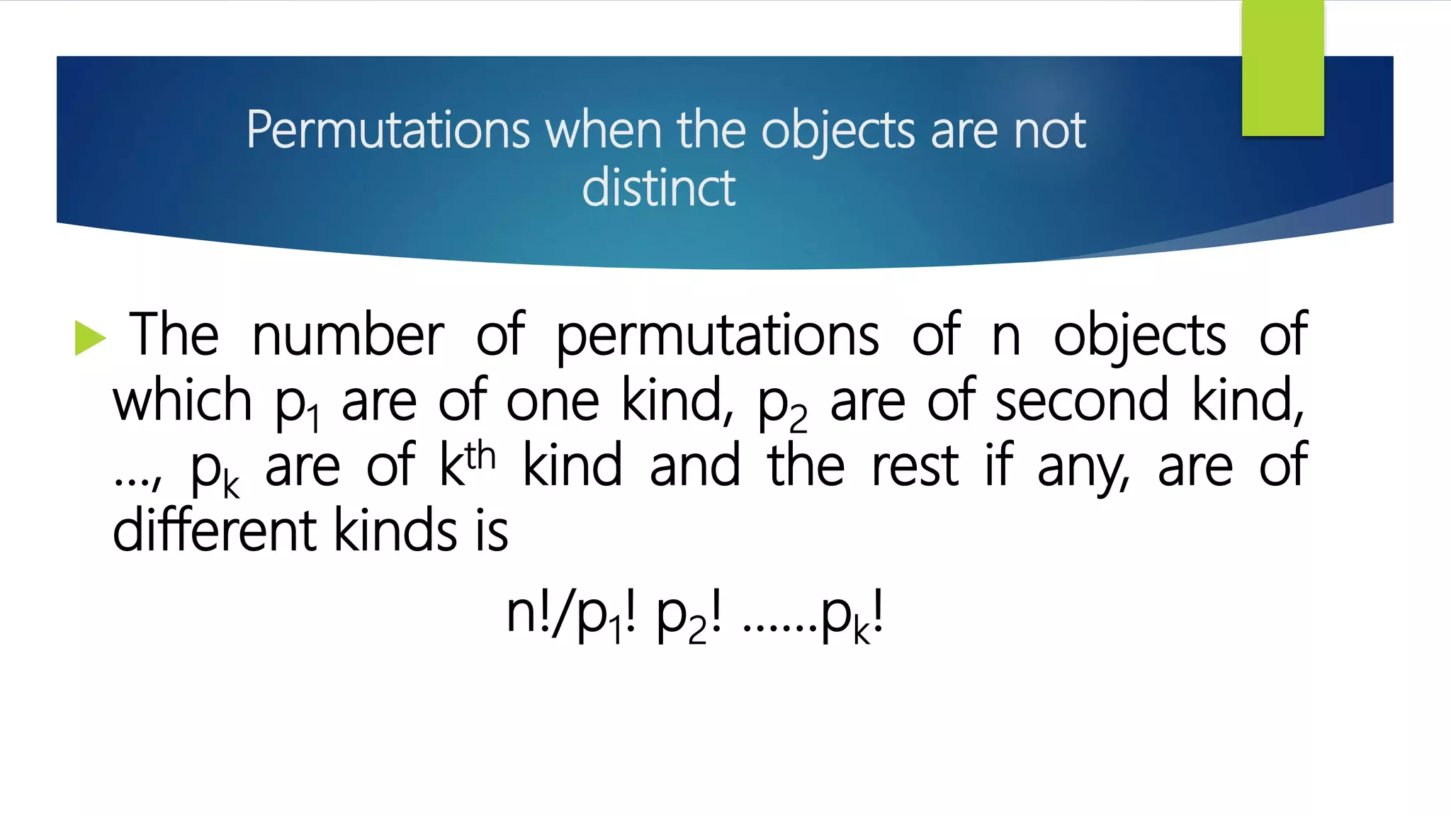Permutations and Combinations(For Class 11) | PPTX