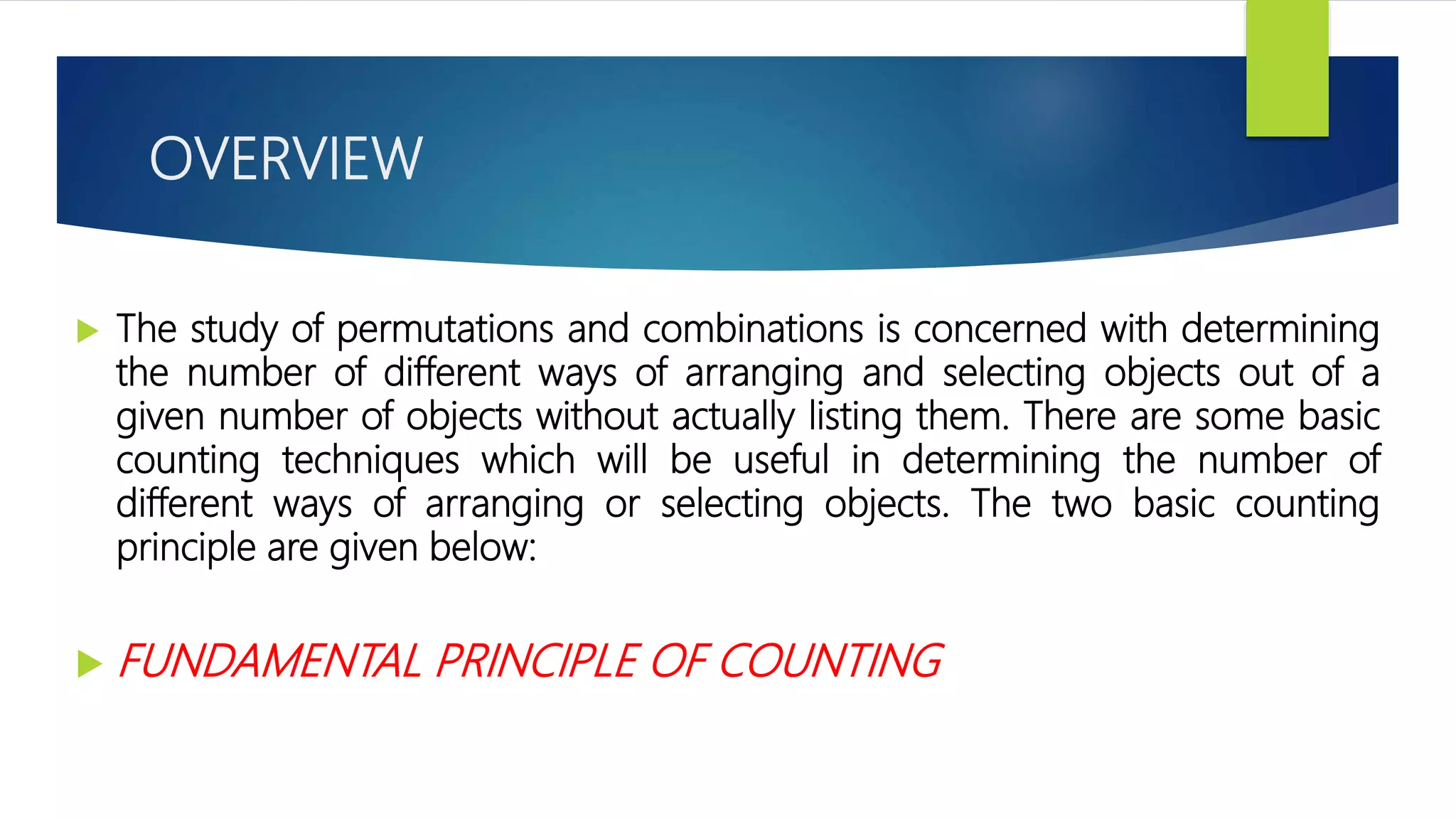 Permutations and Combinations(For Class 11) | PPTX