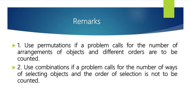 Permutations and Combinations(For Class 11) | PPTX