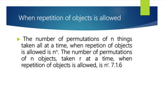 Permutations and Combinations(For Class 11) | PPTX